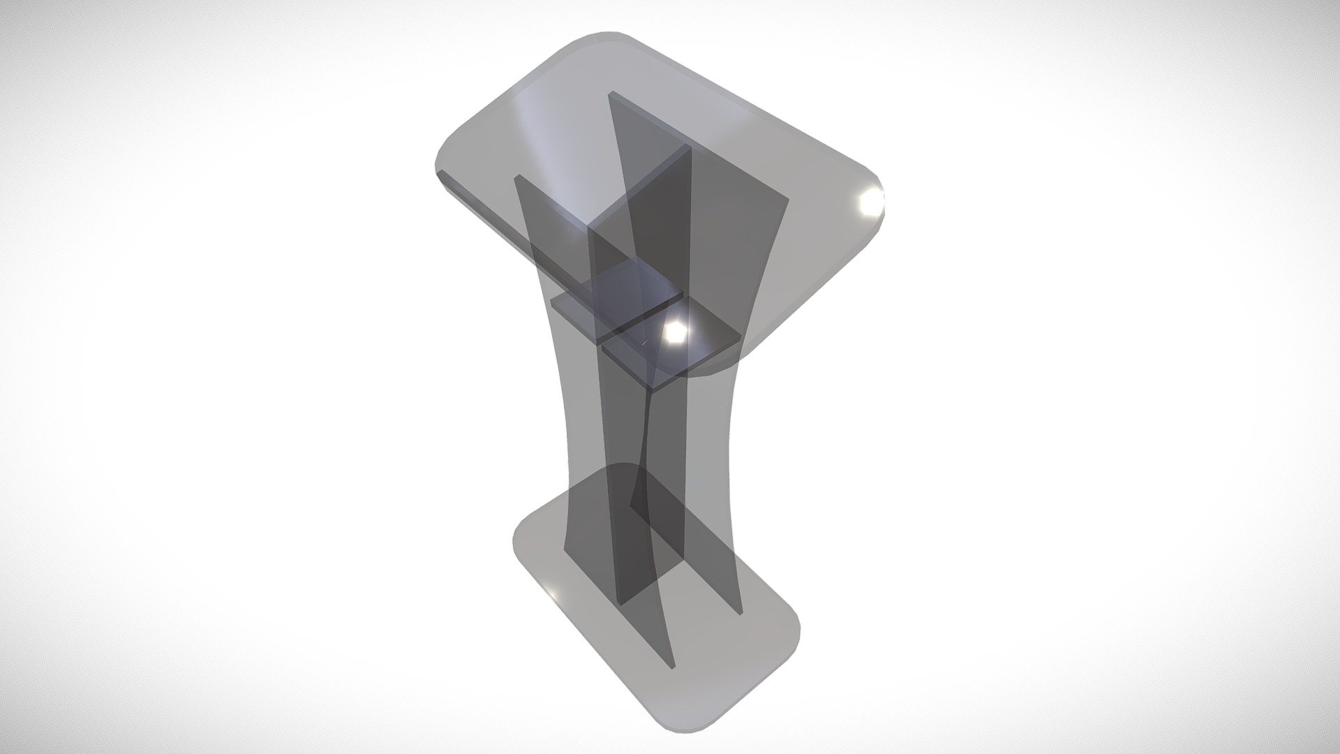 Glass Pulpit - Modern Low-poly 3D model - Buy Royalty Free 3D model by ...