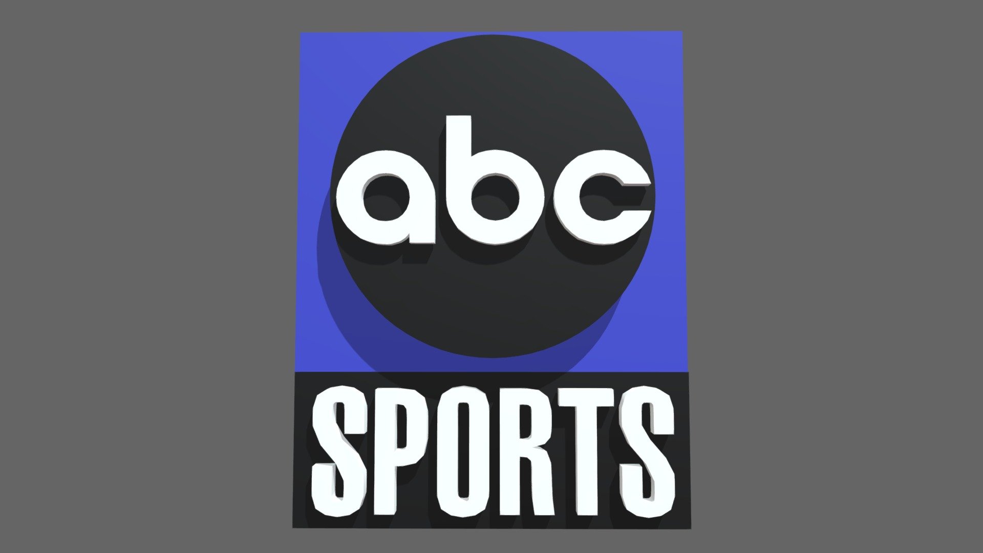 ABC Sports Logo 1993-1997 (Blue) - Download Free 3D model by ...