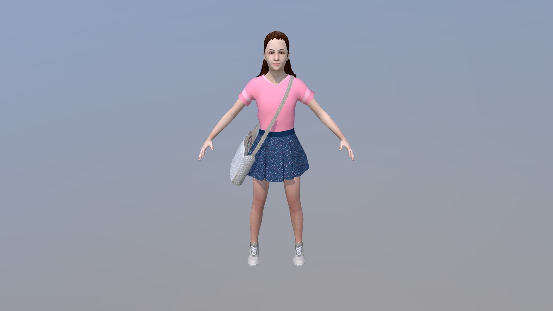 SSD2 KID GIRL 1 - 3D model by Games2Win [741f2c7] - Sketchfab