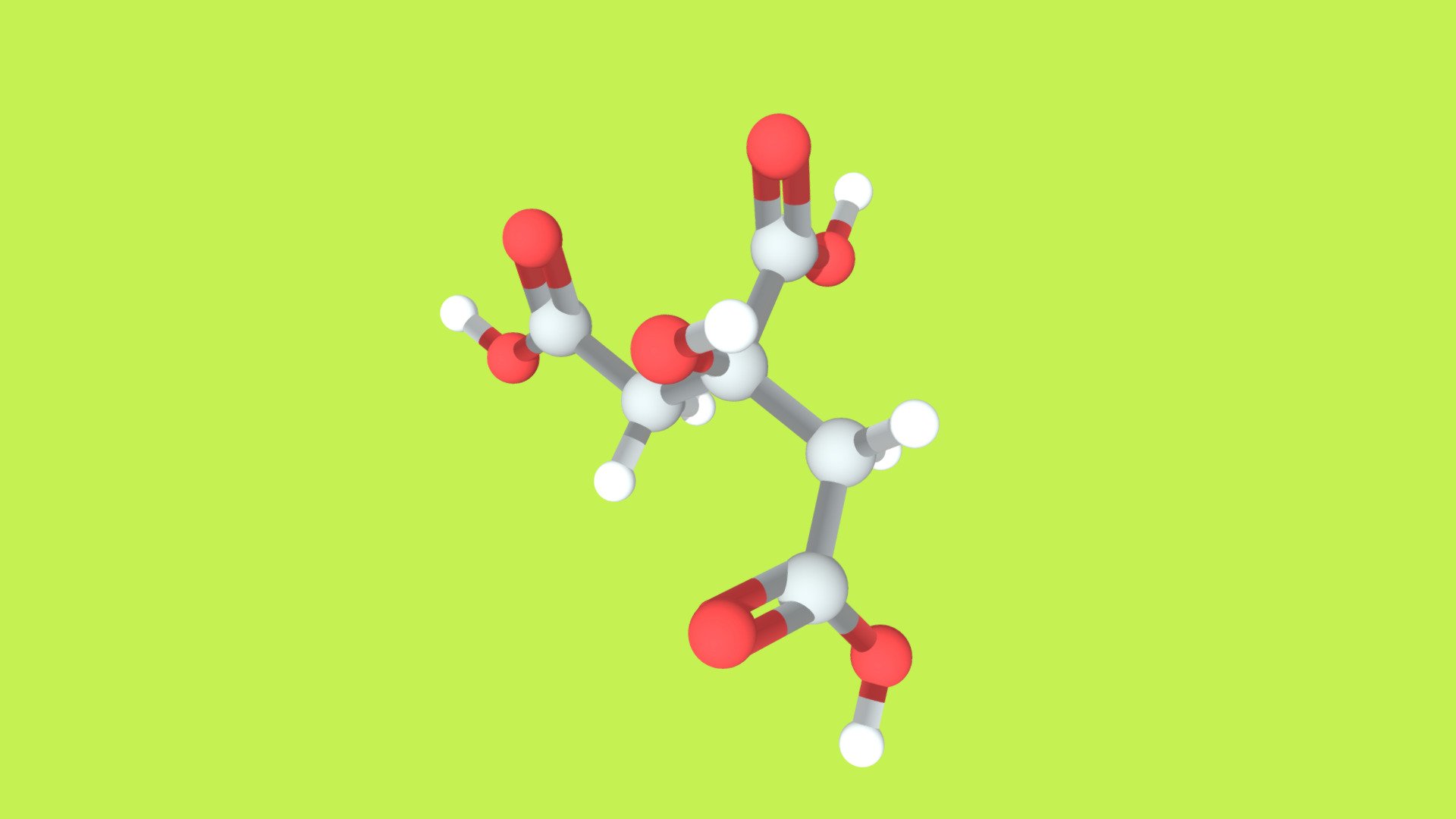 Citric Acid Molecule - Download Free 3D model by S.Duce (@sduce ...