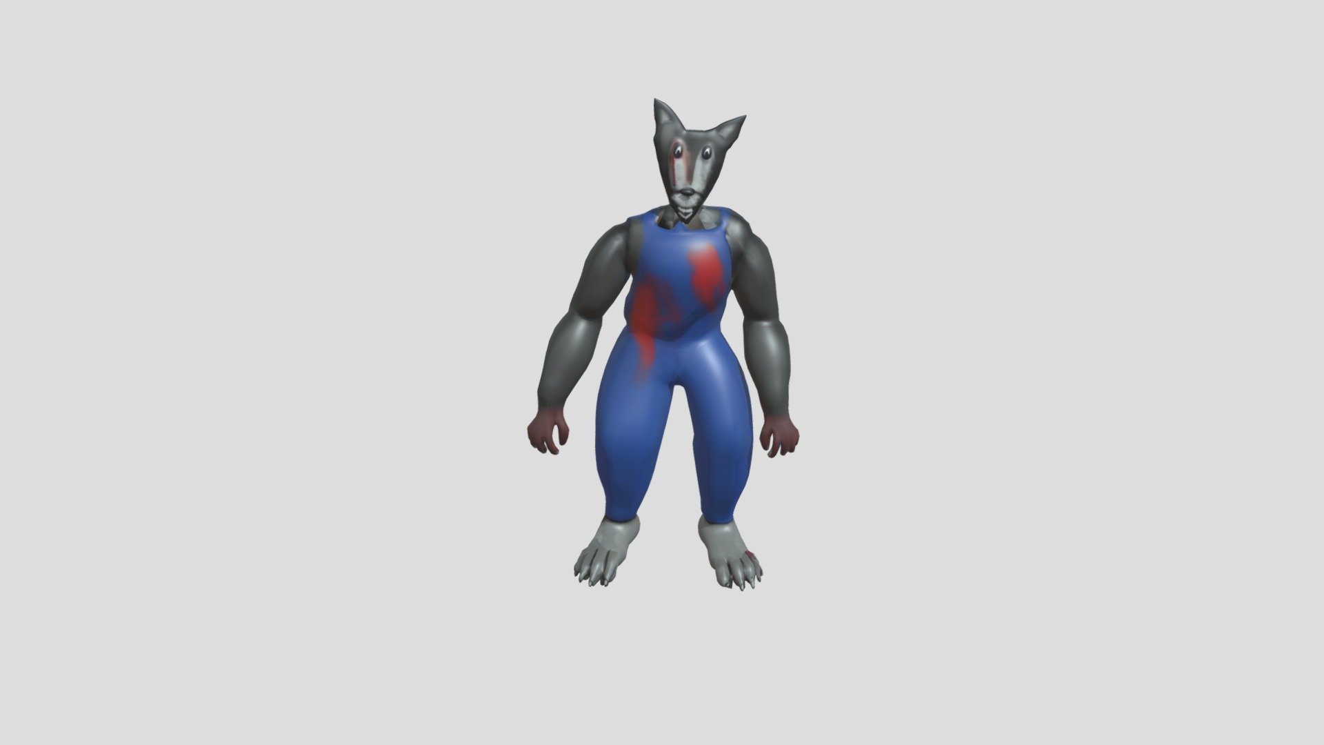Big_bad_wolf_fairy_tale_analog_horror - Download Free 3D model by ...