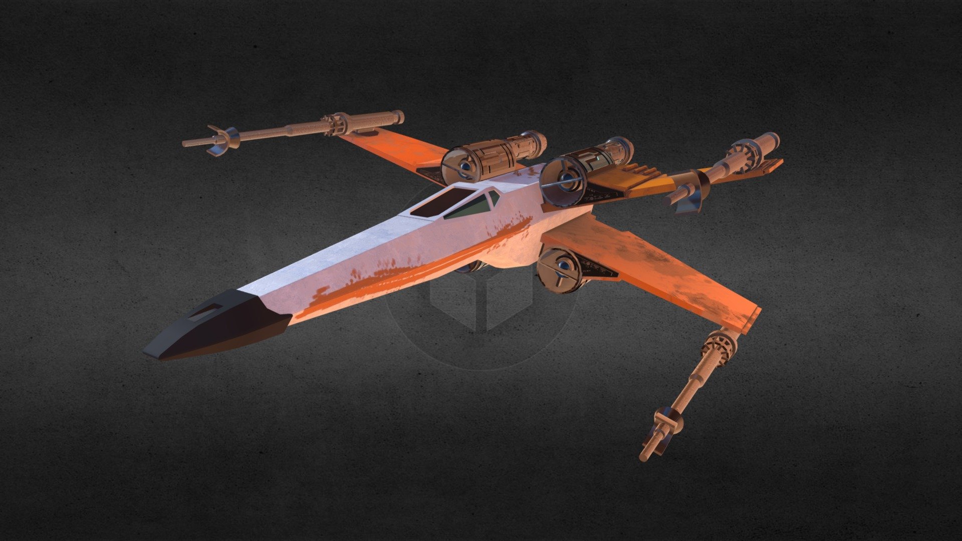 X-wing Low - Download Free 3D model by mozhdasuramiri [7422be1] - Sketchfab