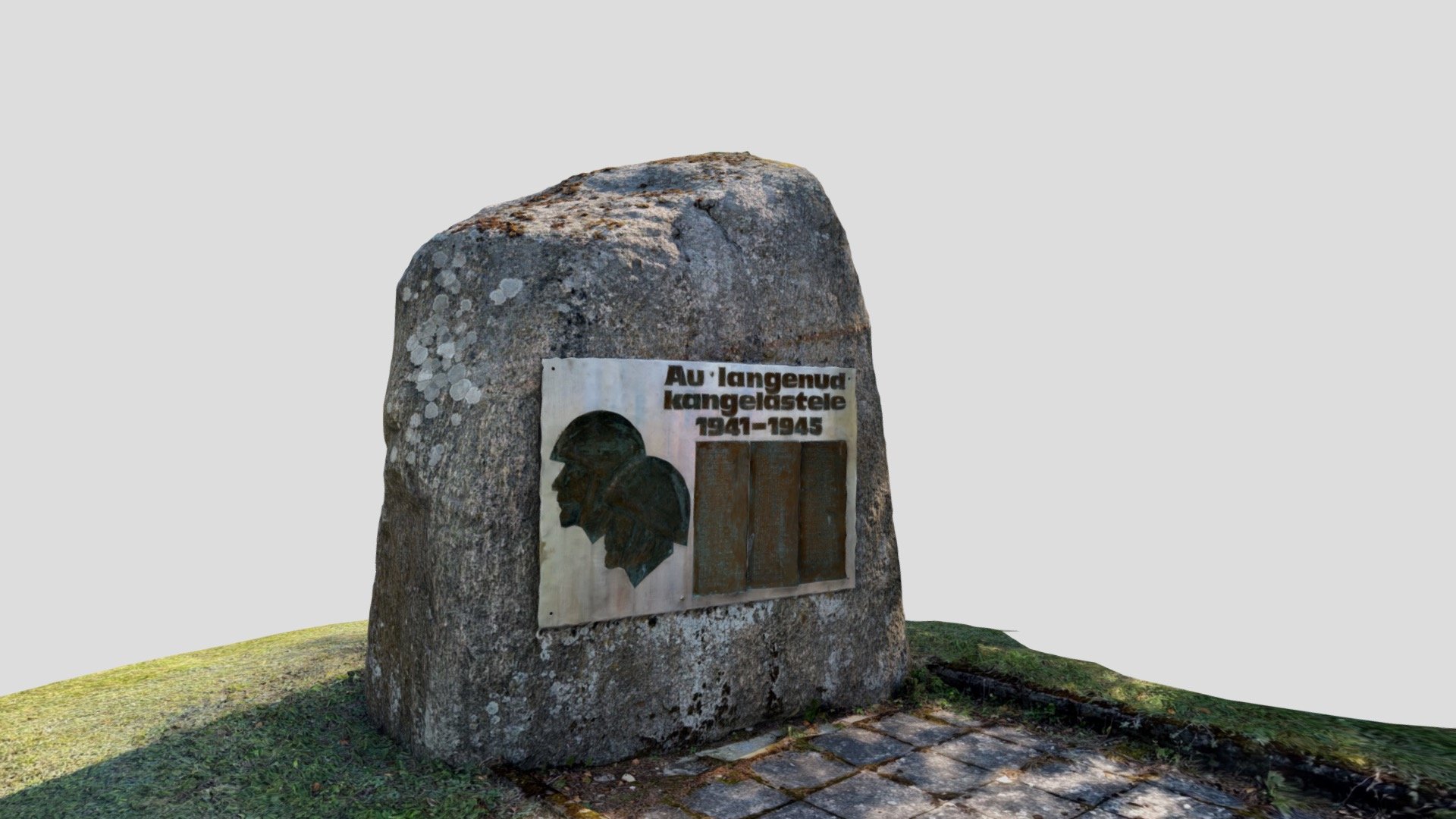Valjala II maailmasõjas hukkunute mälestuskivi - 3D model by Saaremaa ...