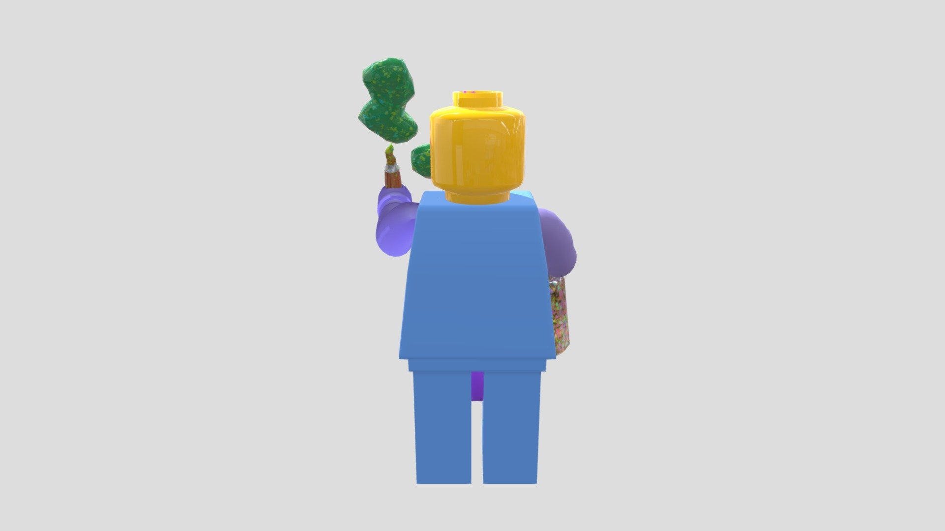 LEGO painter - 3D model by Daniela (@labbemartelli) [742428e] - Sketchfab