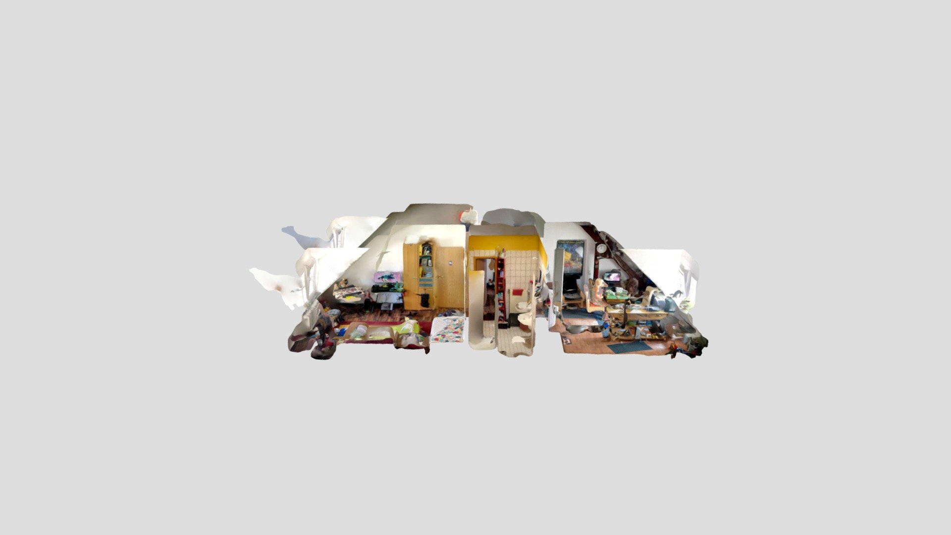 My House w. colors - Download Free 3D model by Bngd [742541d] - Sketchfab