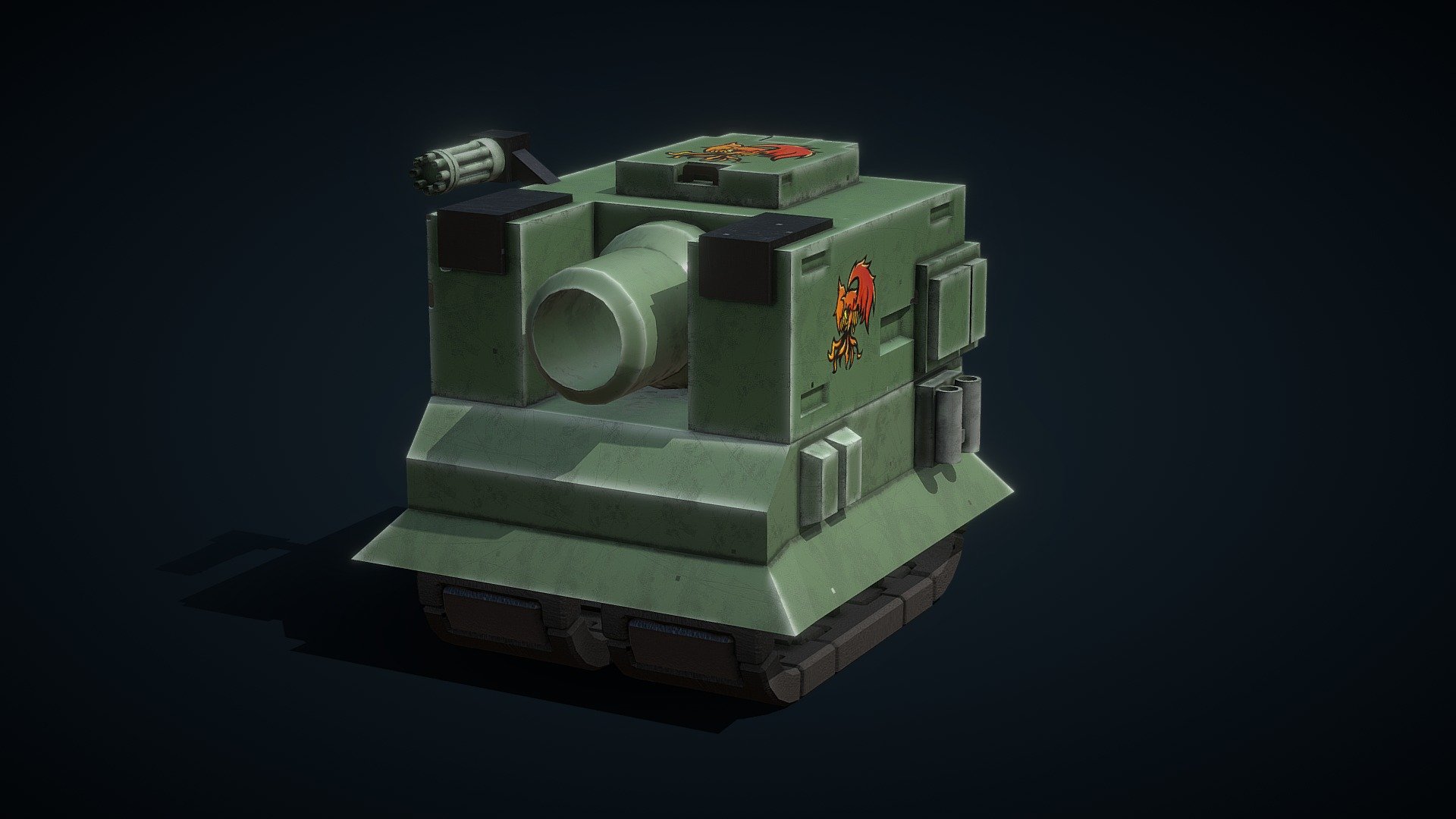 Dinky Tank - First Model - 3D model by Shrikel [742812f] - Sketchfab