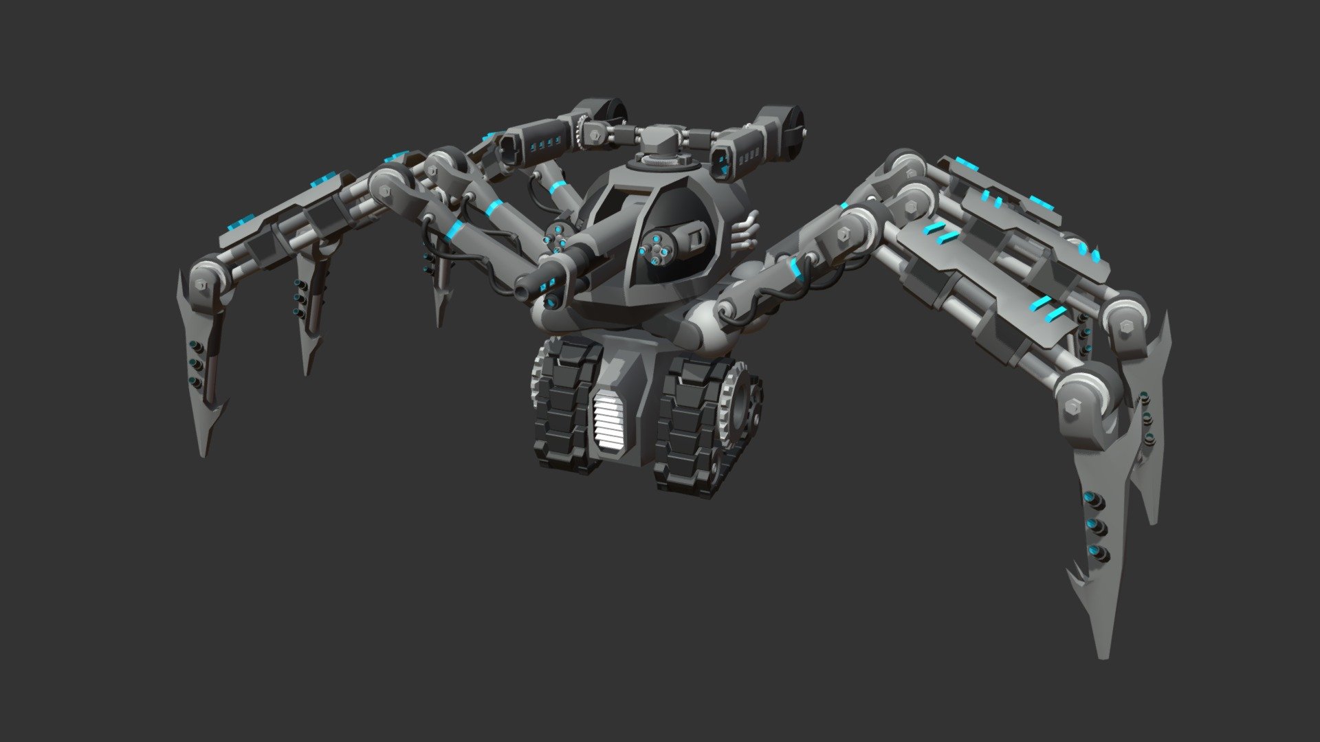 Spiderbot - 3D model by Jeroen Toma (@jeroentoma) [7428eb3] - Sketchfab