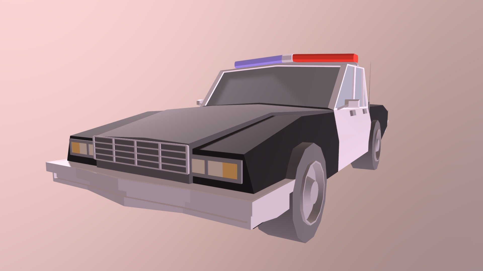 Low Poly Police Car - 3D model by DarwinDOS (@darwin.art) [742df8a ...