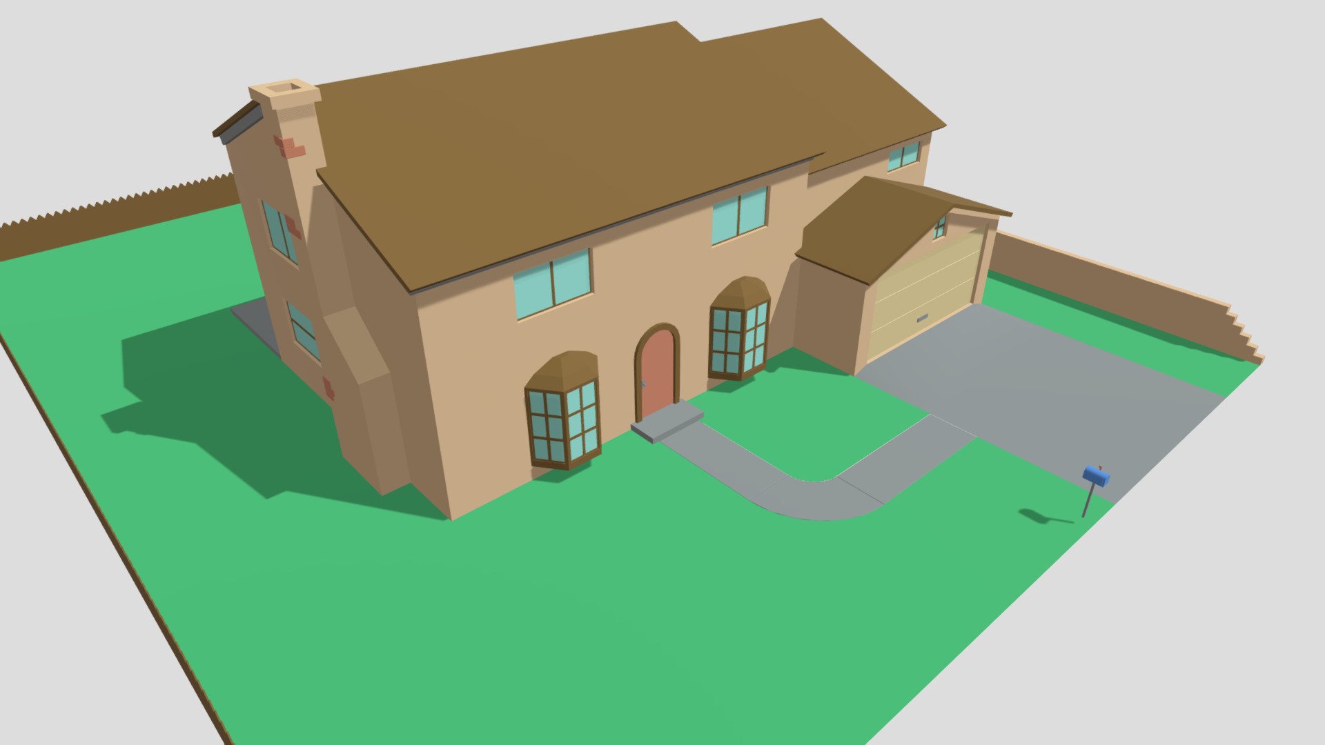 The_simpson_house_student_base_file - Download Free 3D model by Rama ...