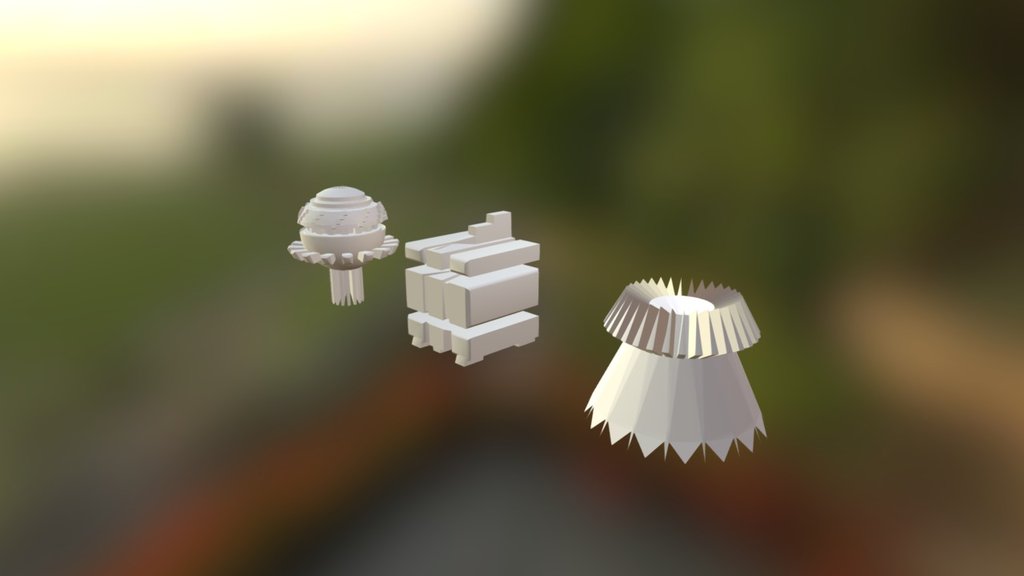 Three Objects In One Environment - 3D model by KarenWarrenfells ...