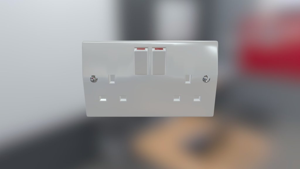 UK Plug Socket - 3D model by Jared (@Jaredesign) [7430b3c] - Sketchfab
