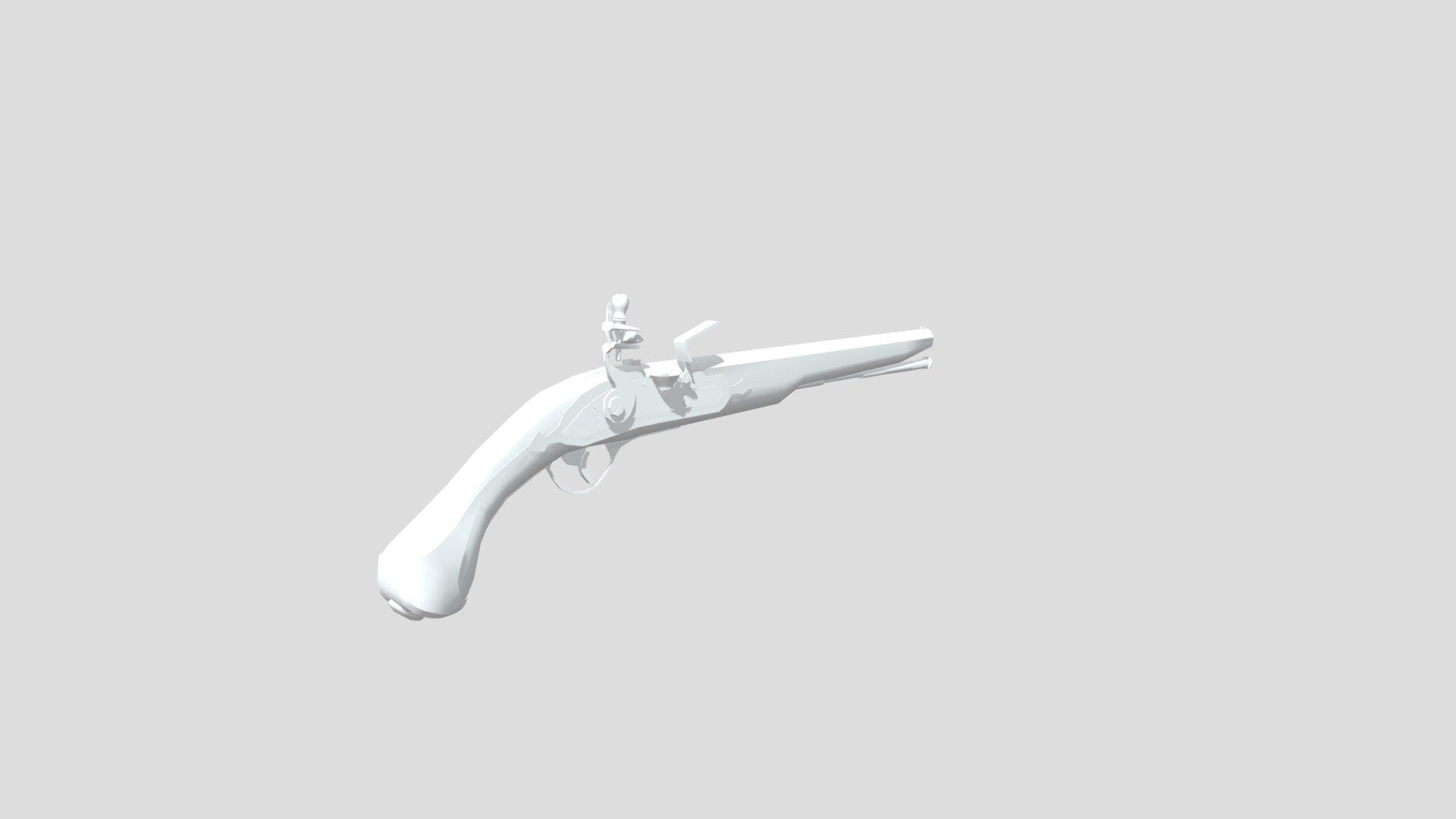 Napoleonic Era Pistol - Download Free 3D model by A1 (@MenOfMena ...