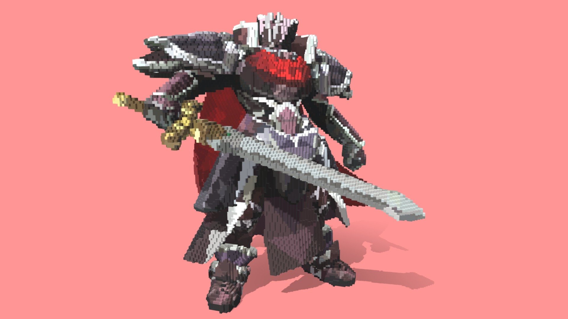 Minecraft Schematic - Black Knight - Buy Royalty Free 3D model by El ...