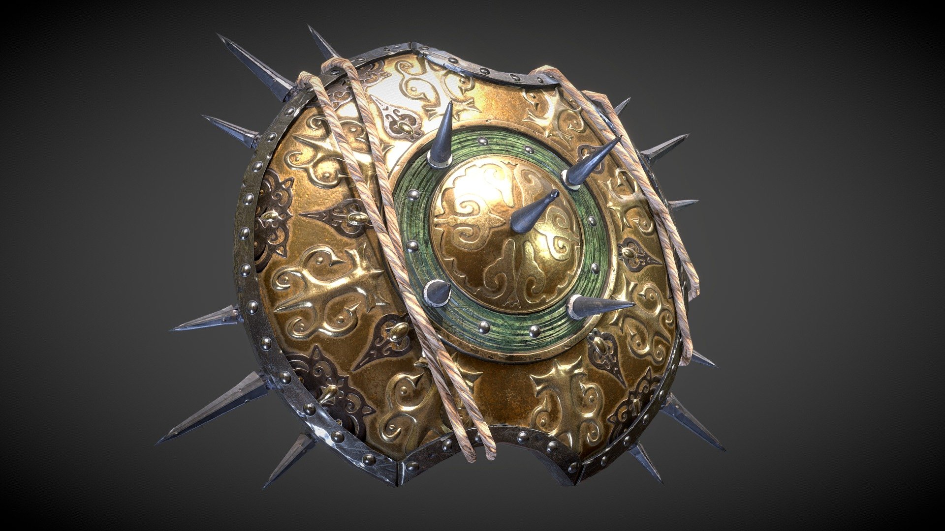 Medieval Shield / Warrior Shield - 3D model by hip184184 [743450f ...