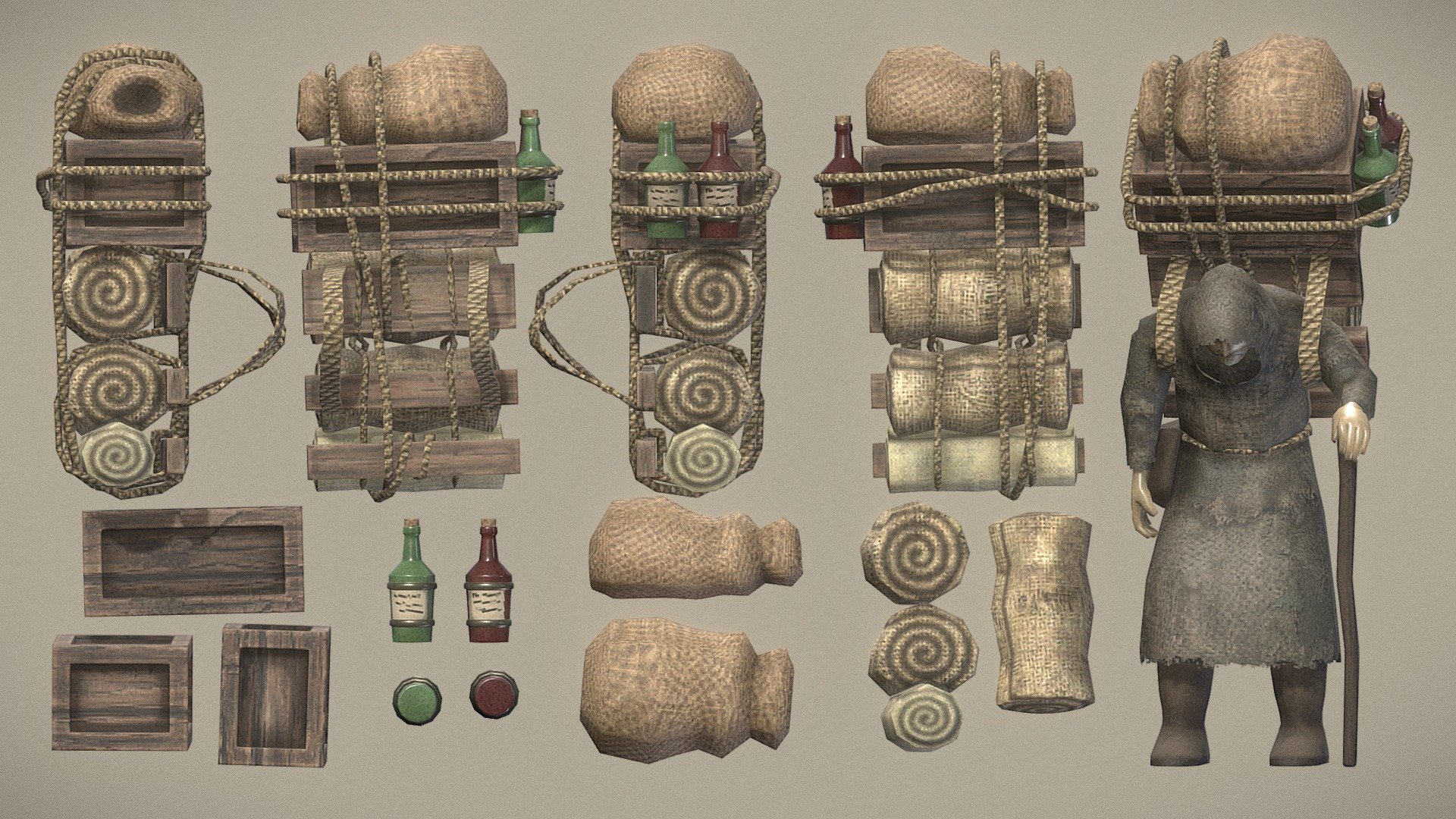 Stylized Low Poly Merchant Character - 3D model by Crazy0_0Cat ...