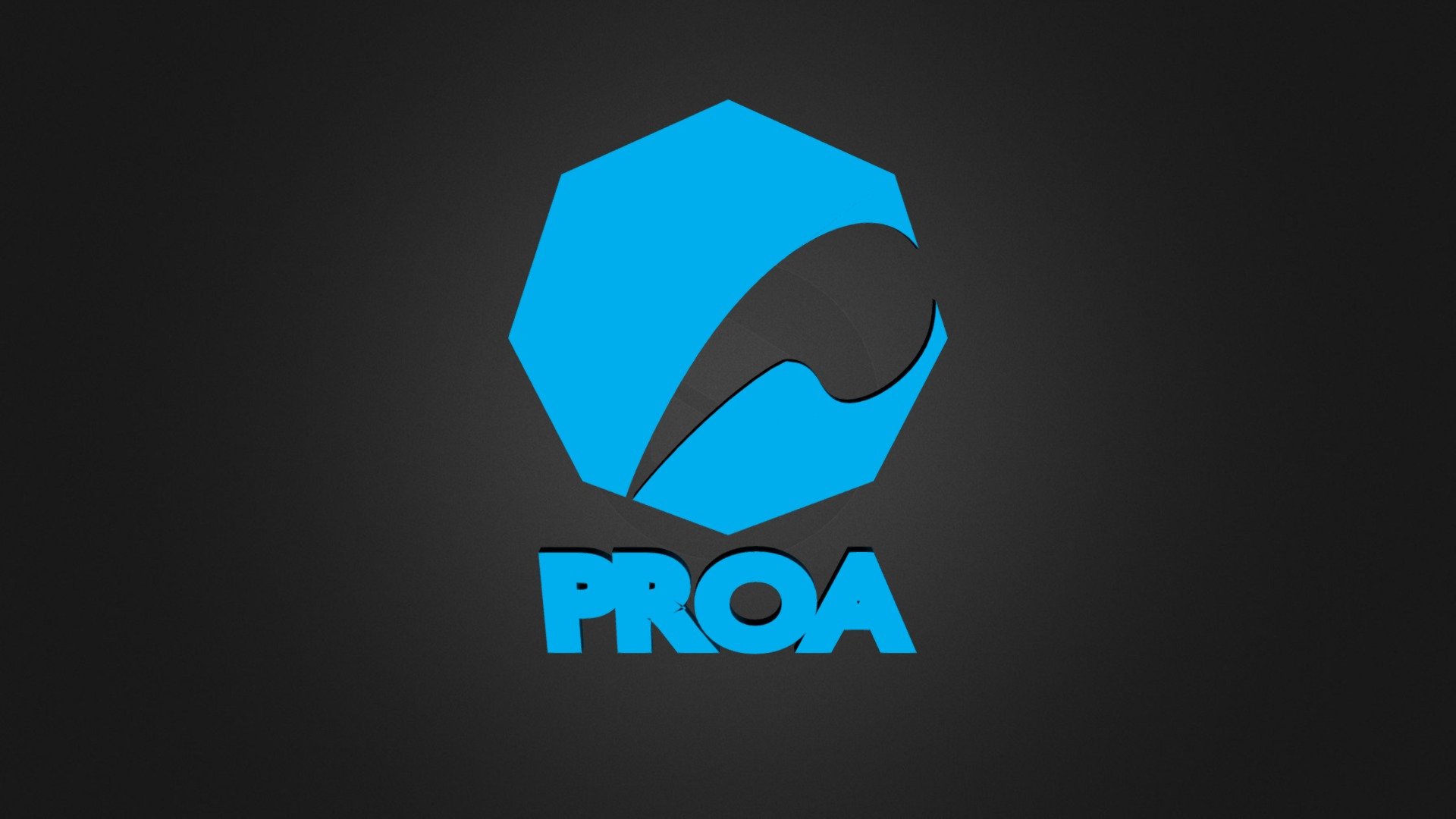 PROA_logo(Blue) Solid - 3D model by albert.llubit1 [7436b66] - Sketchfab