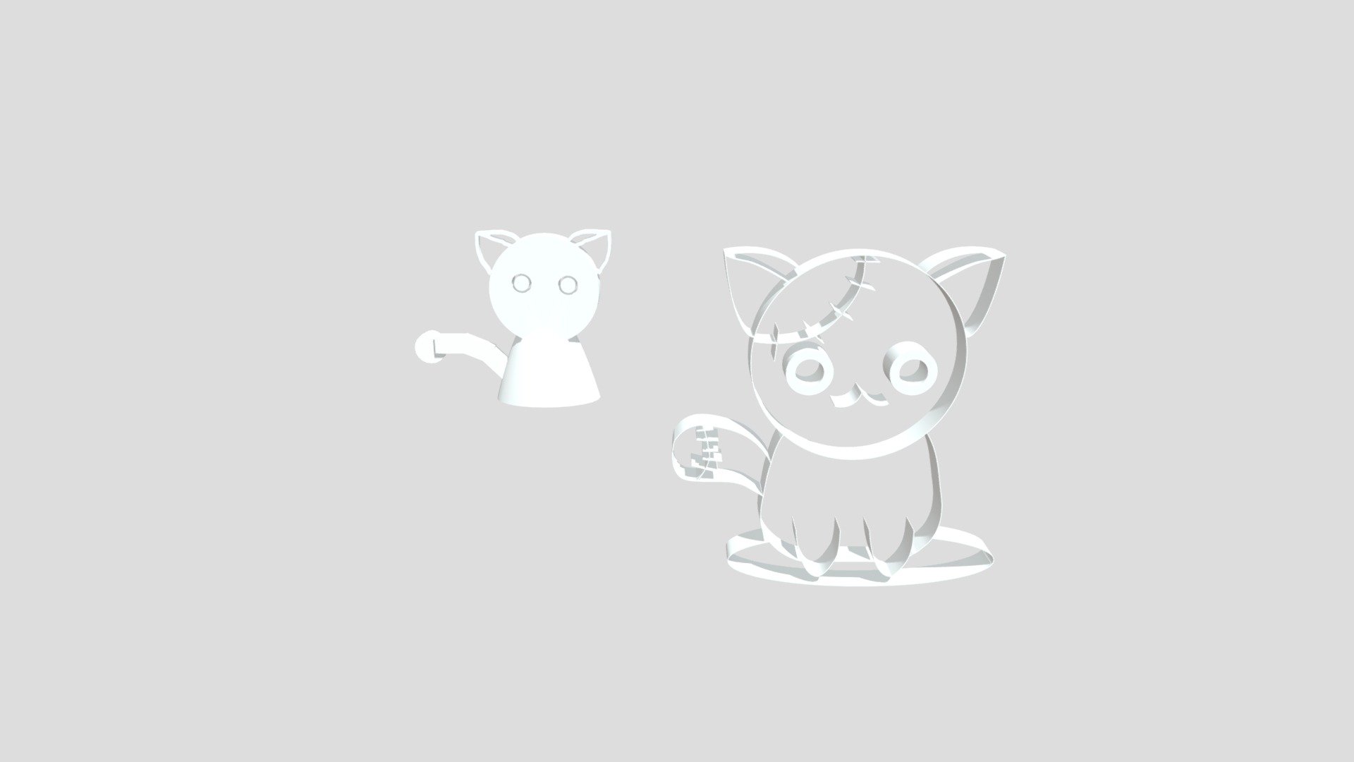 Gatito - 3D model by ate [743b0f8] - Sketchfab