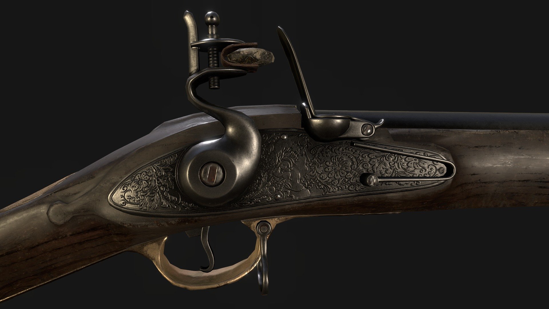 Musket - 3D model by Dani Saornil (@Dani.Saornil) [743e43a] - Sketchfab