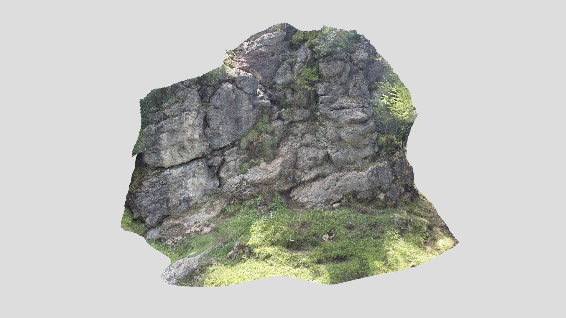 Rock cliff (Triassic Limestone) - 3D model by alldigital3d [743f47f ...
