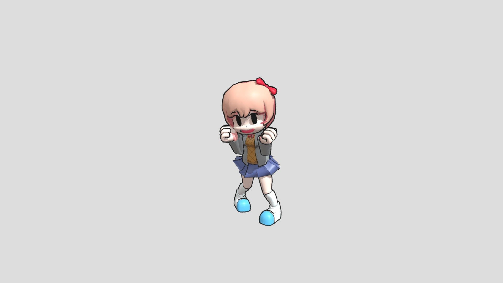 Sayori - Download Free 3D model by RandomUser6234 [7441be2] - Sketchfab