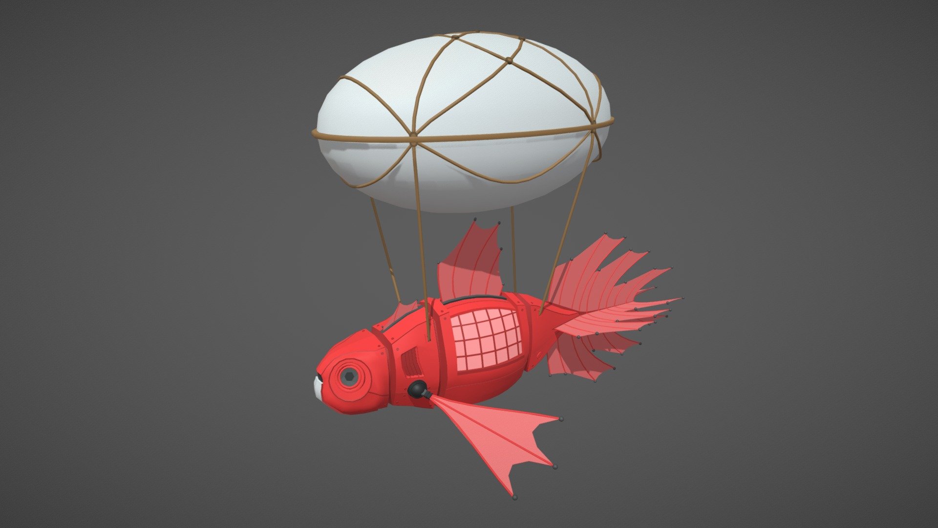 Fish airship - Download Free 3D model by Sofirra [7441d70] - Sketchfab