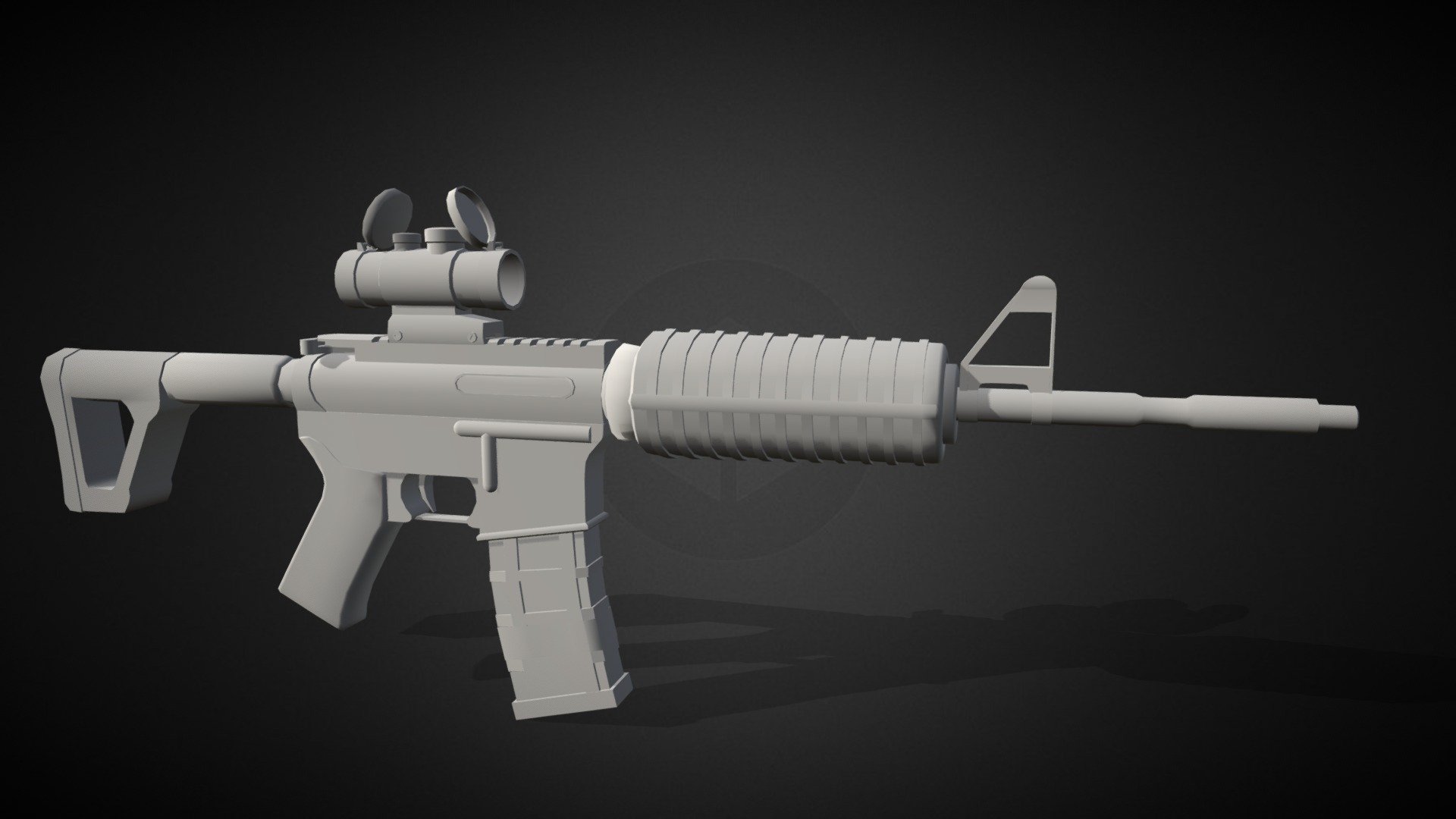 Low-Poly M4A1 (Lightly Modified) - Download Free 3D model by Destroyanad [7441dc0] - Sketchfab