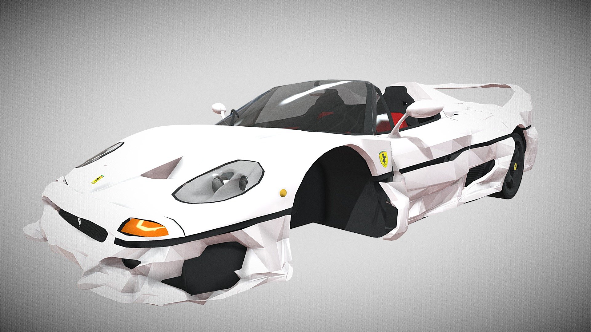Intensely Damaged Ferrari F50 - 3D model by 'ᴄʜᴀꜱᴇʀ-ꜰᴀɴ' (@Chaser-fan ...