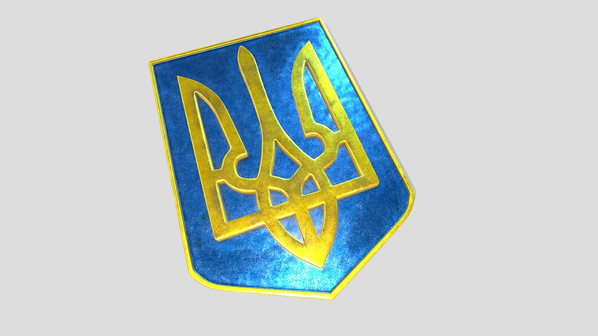 3d model of Ukrainian Trident - 3D model by ViktorLanimart ...