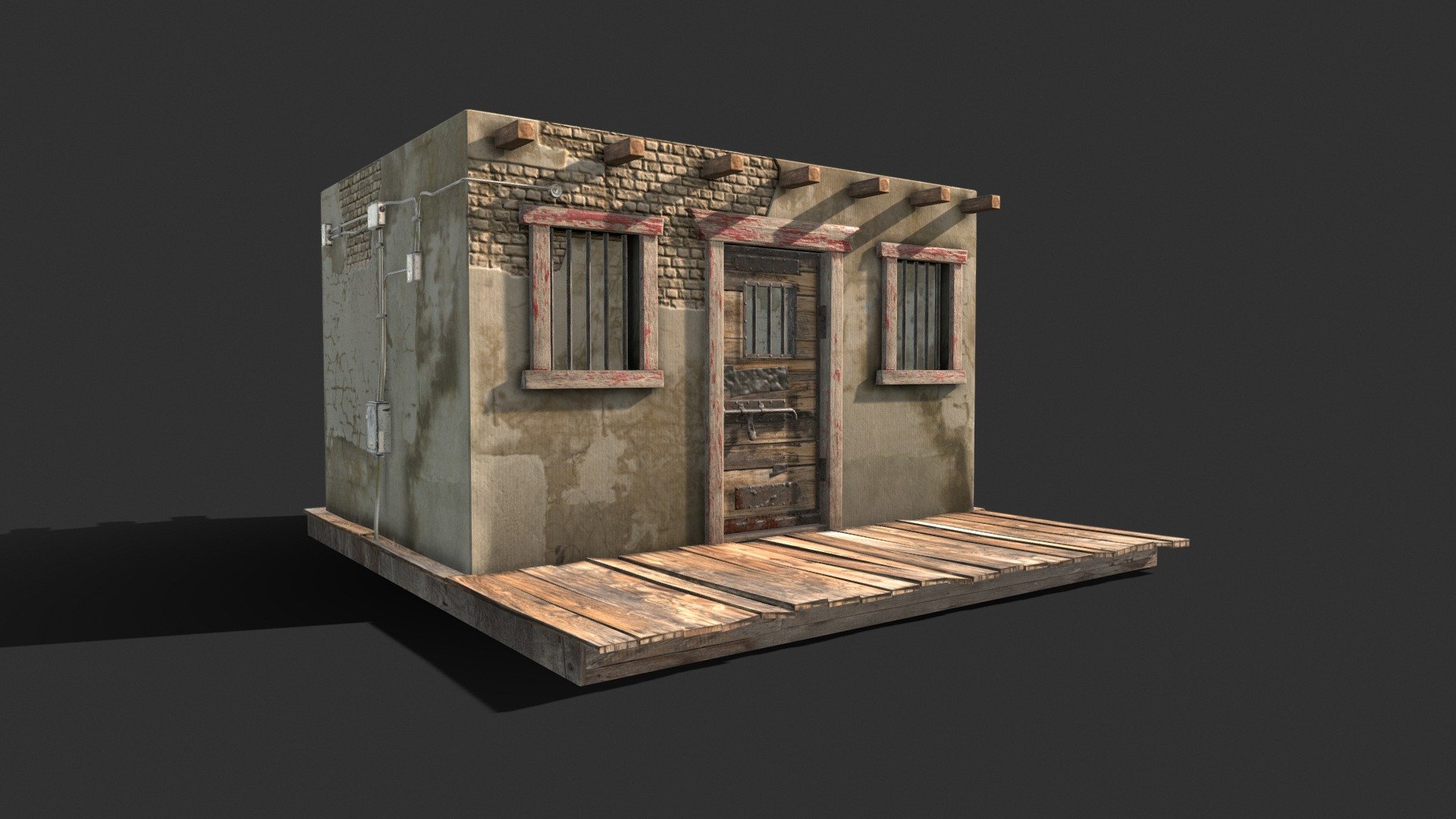 Western Jail Low Poly - Buy Royalty Free 3D model by danielmikulik ...