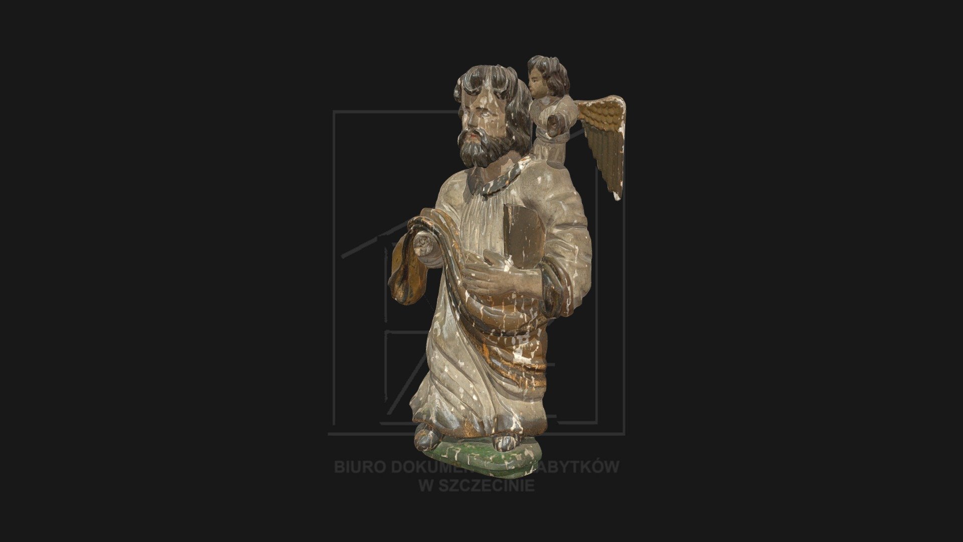 Rzeźba "Św. Mateusz" - Kamień Pomorski - 3D model by Biuro Dokumentacji ...