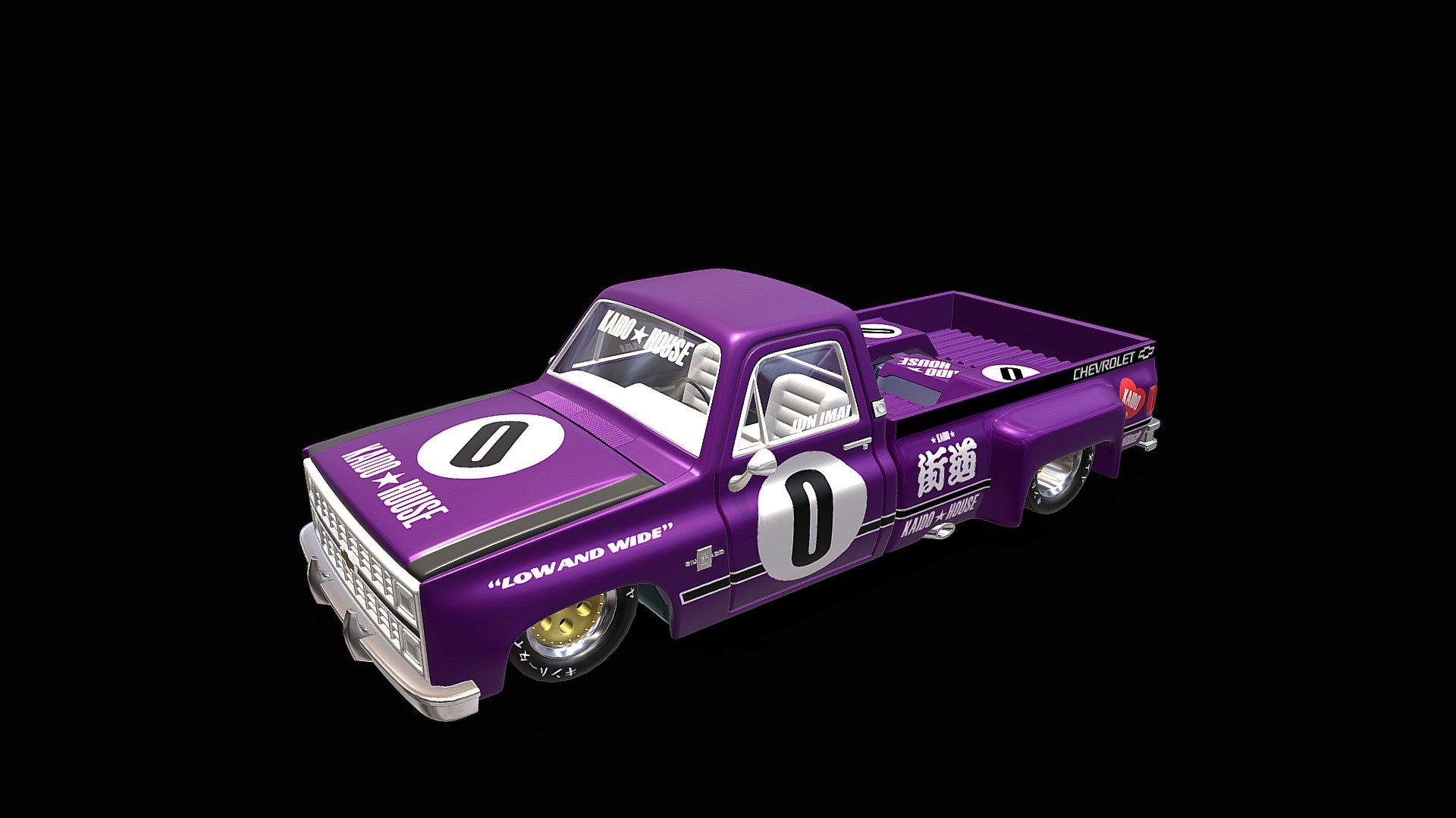 Chevrolet Silverado Dually MINI GT X KAIDO HOUSE - 3D model by ...