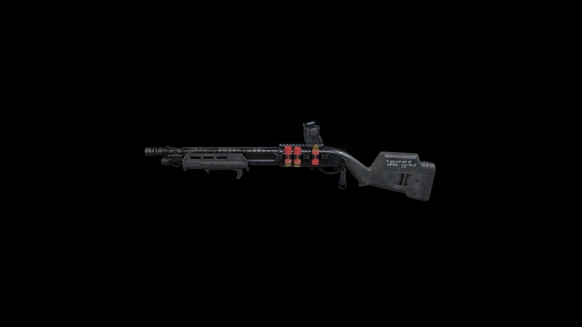 Remington 870 custom tactical - 3D model by demikot [7448ab0] - Sketchfab