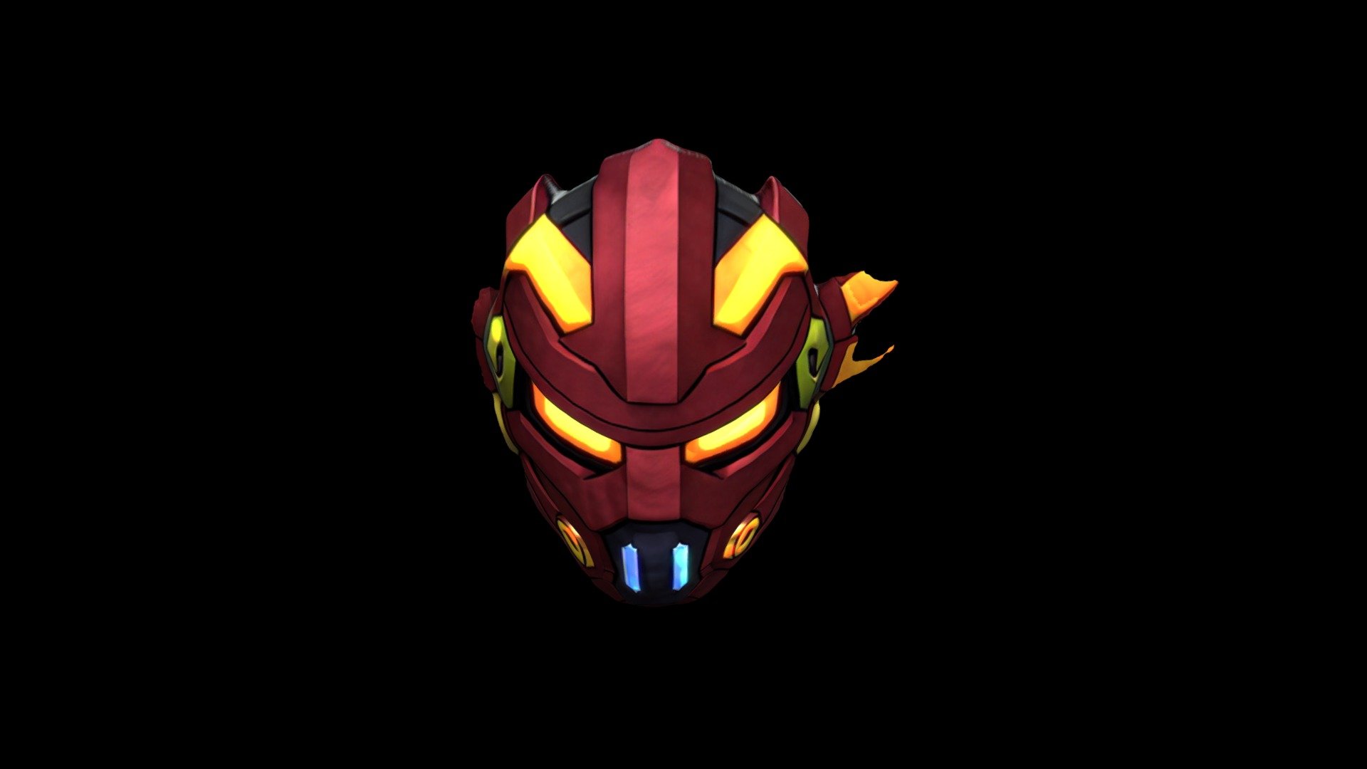 Helmet Mask Robot Cartoon 127 - Download Free 3D model by klrxyz ...