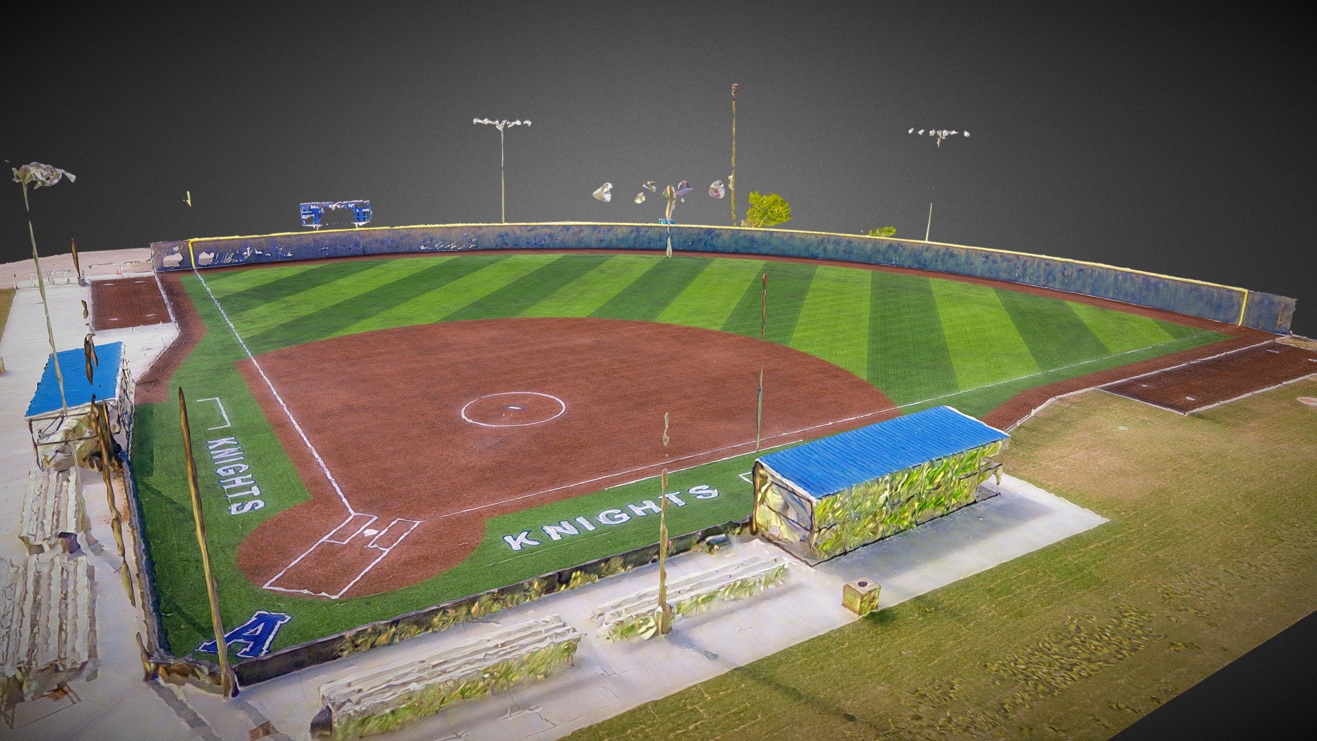 Arabian Knights Softball Field (Arab,AL) - Buy Royalty Free 3D model by ...