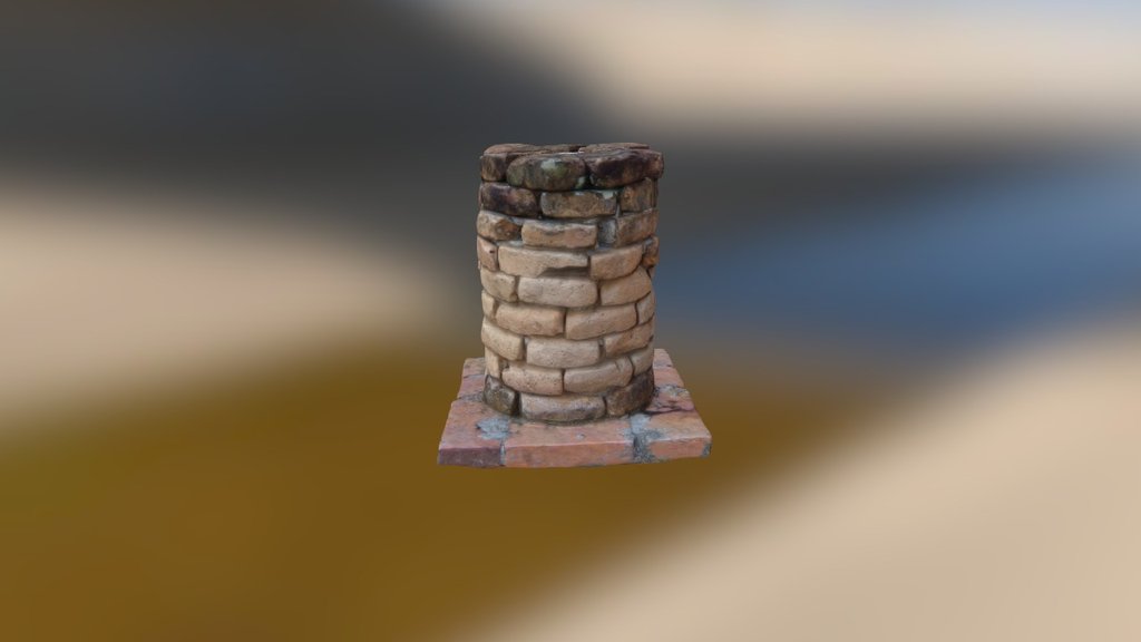 Brick Pillar - 3D model by siebencorgie [744ae10] - Sketchfab