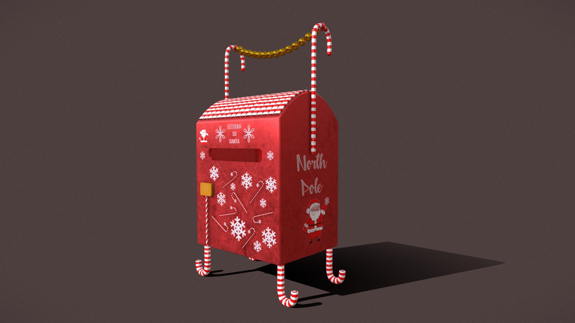 Festive_Holiday_Drop_Box_FBX - Buy Royalty Free 3D model by ...