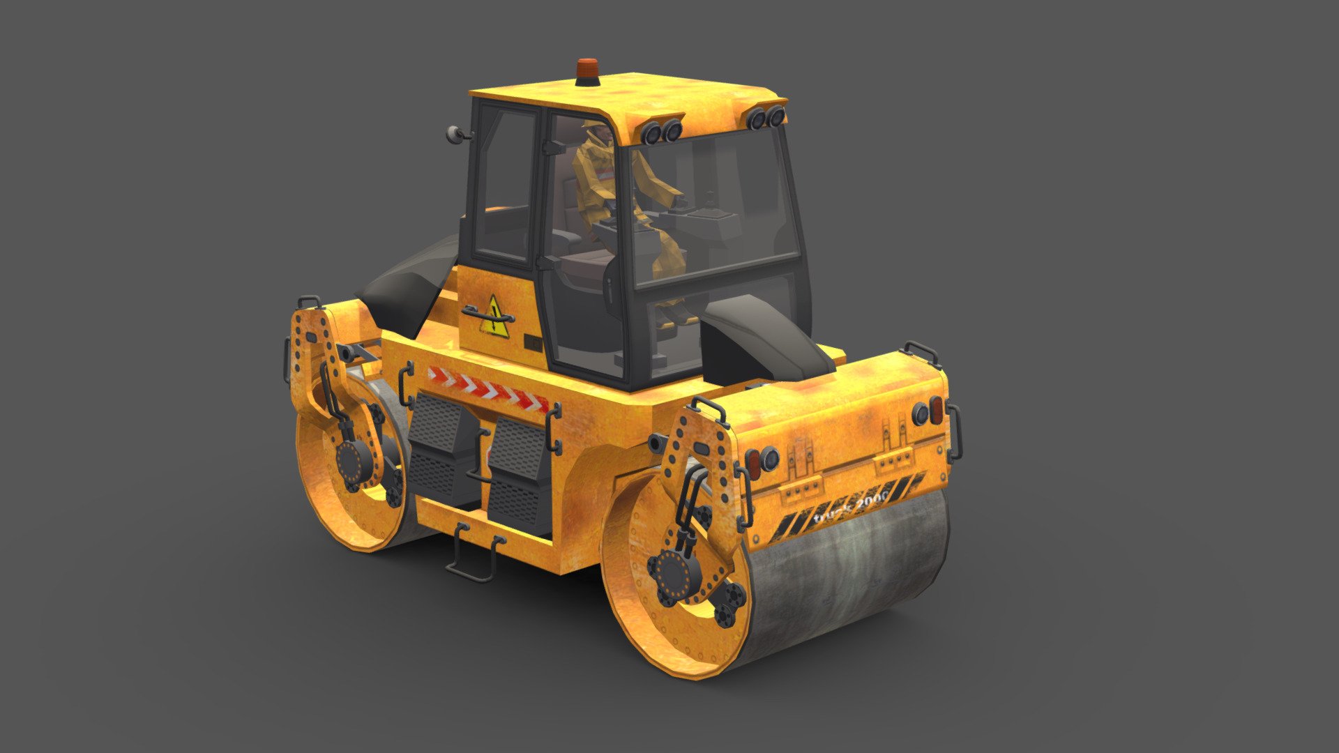 Road roller truck - Download Free 3D model by Sidra (@Sidramax ...