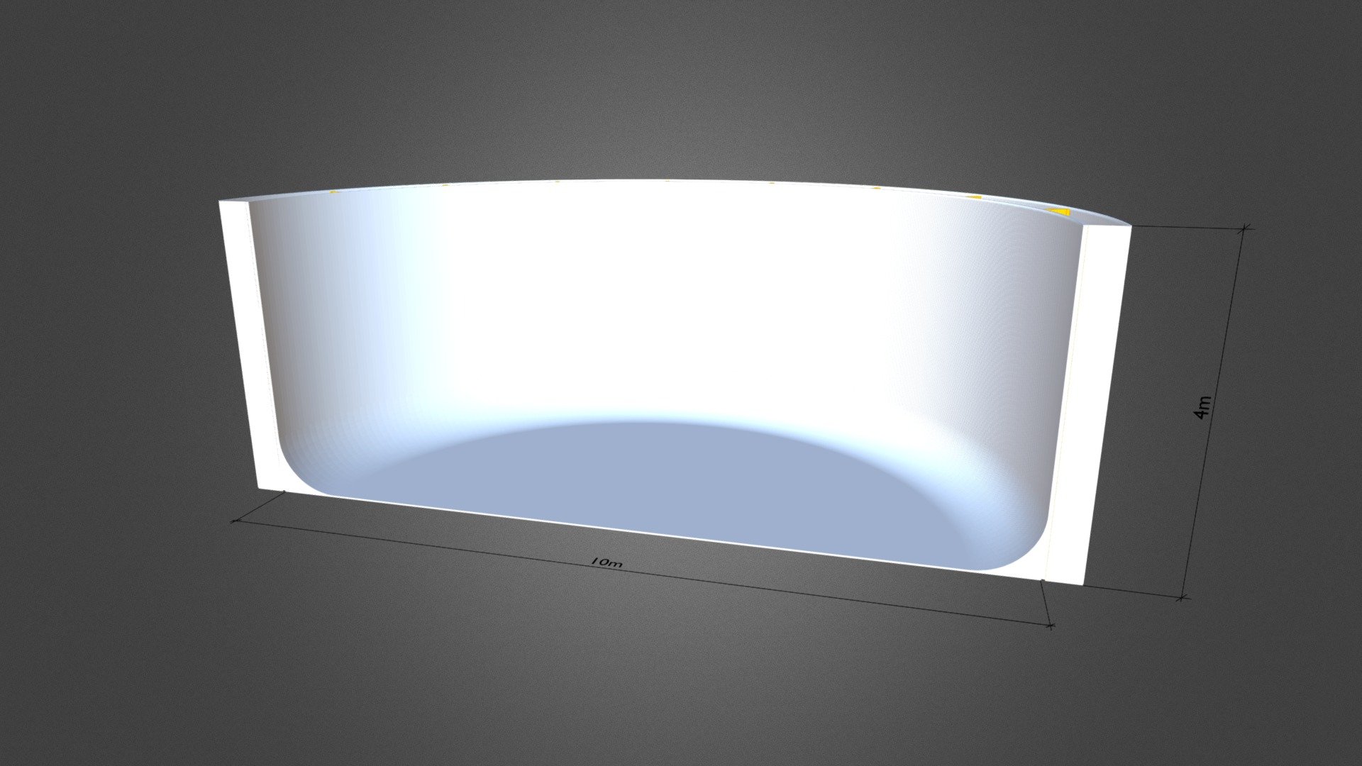 Cyclorama C-shape CLS v1 - 3D model by blaisedesign [744d788] - Sketchfab