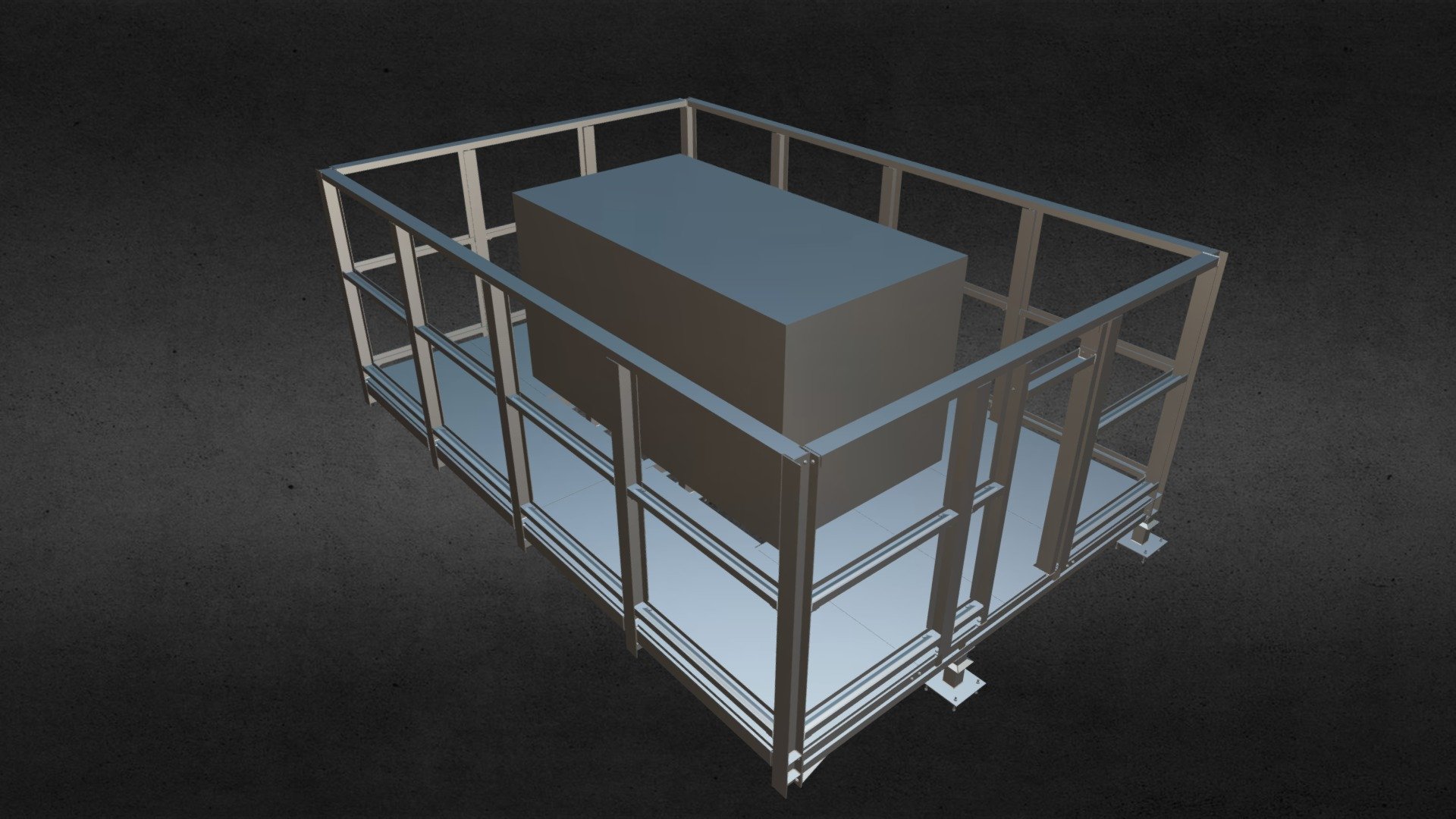 Air Handling Unit Platform - 3D model by Structural Steel Drawings ...