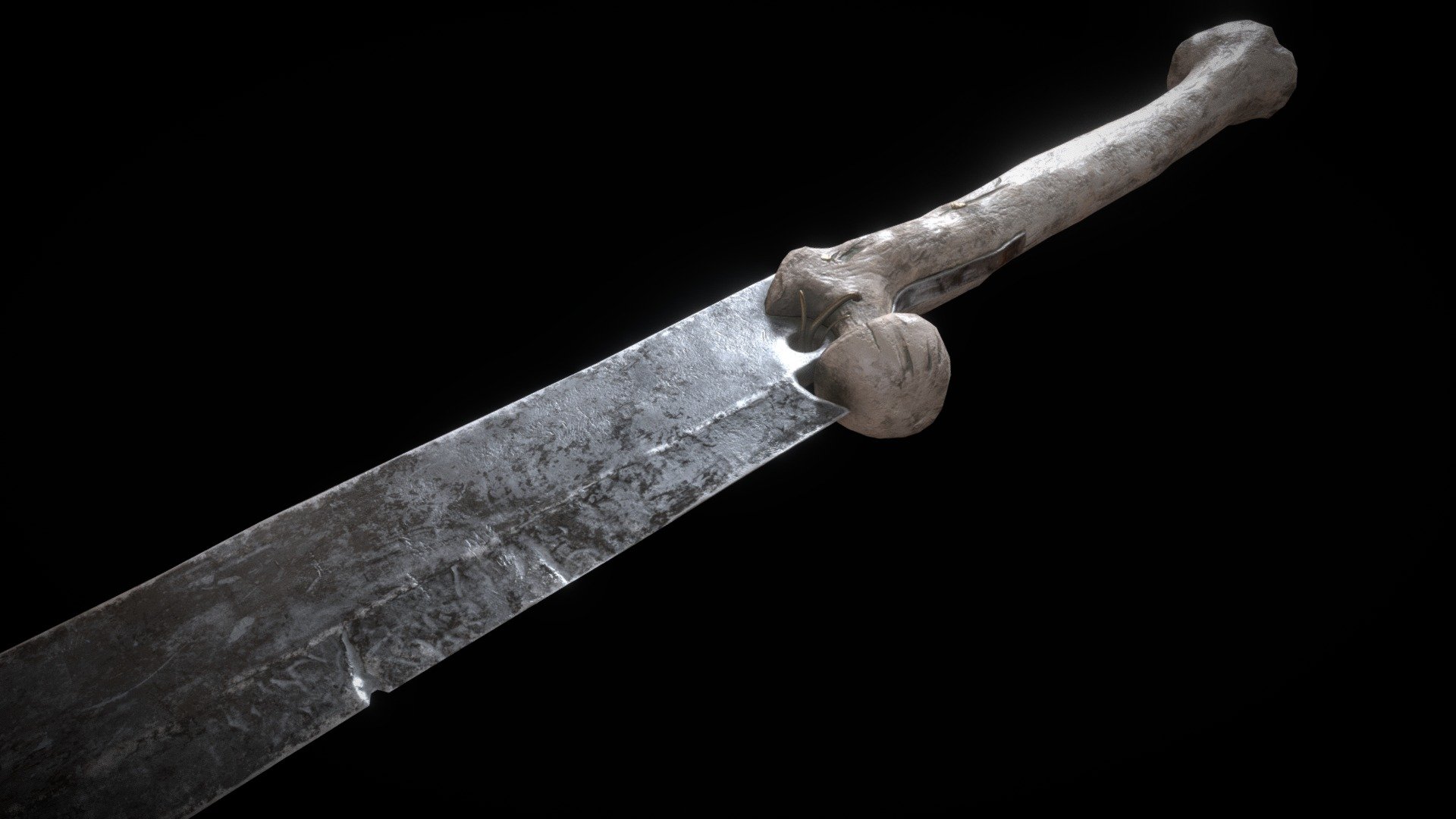 Two handed bone sword - Download Free 3D model by Polo_EJ [744e7b8 ...