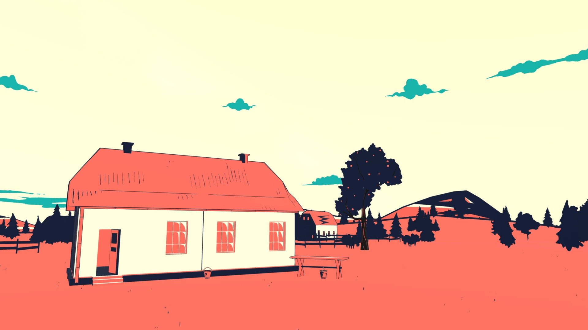 Countryside Vilage (Comics style) - 3D model by Sebastian.Dohnal ...