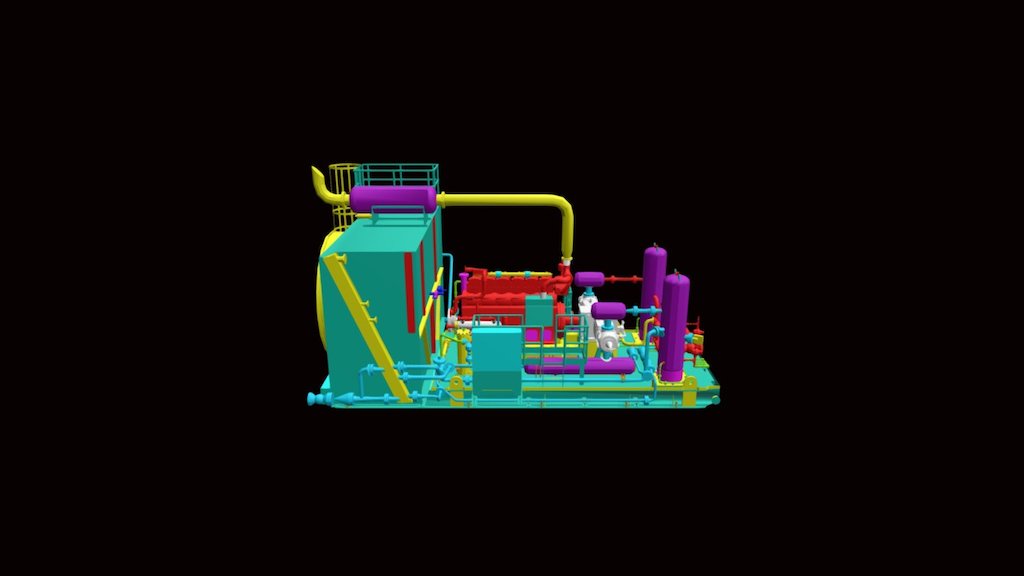 3d Compressor - 3D model by skycad [7451b74] - Sketchfab