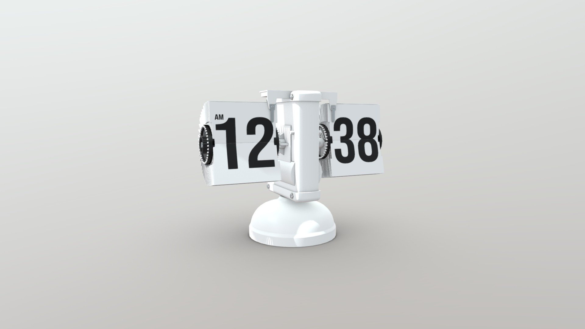 design retro flip table clock - Buy Royalty Free 3D model by interior ...