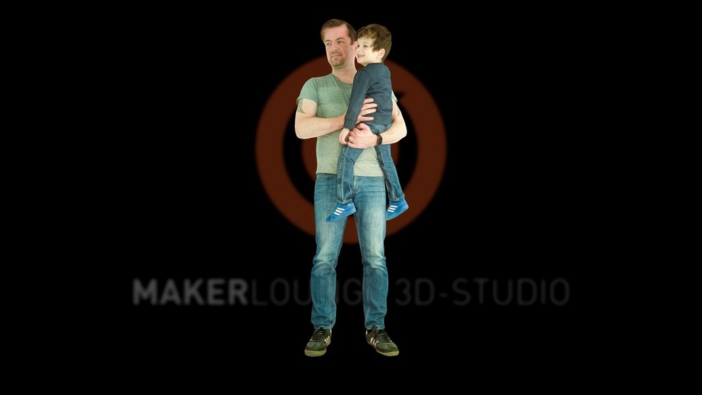 Father and Son II - 3D model by Makerlounge 3D-Studio (@makerlounge ...