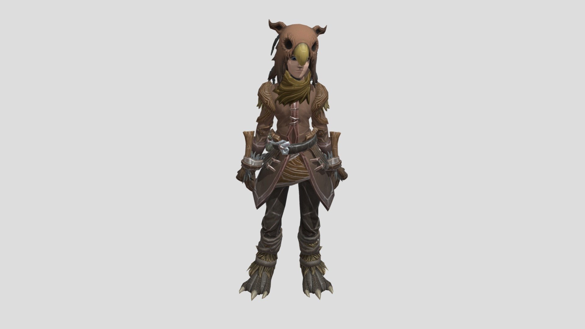 Female Druid - 3D model by Amrit (@mrhanzocraft) [7458904] - Sketchfab