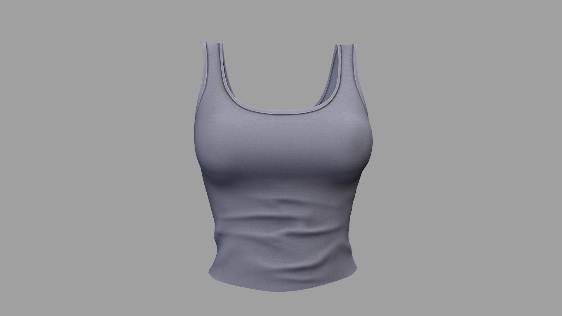 Female Gray Tank Top - Buy Royalty Free 3D model by 3dia [74596c0 ...