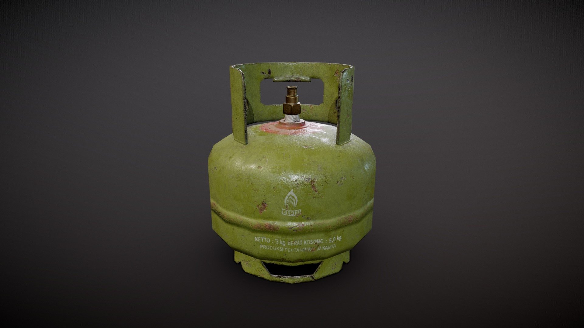 LPG Gas Tank 3kg - 3D model by aprillioalbert [745a12d] - Sketchfab