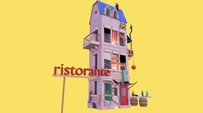 Low Poly Ristorante - Download Free 3D model by Alan Zimmerman (@nenjo ...