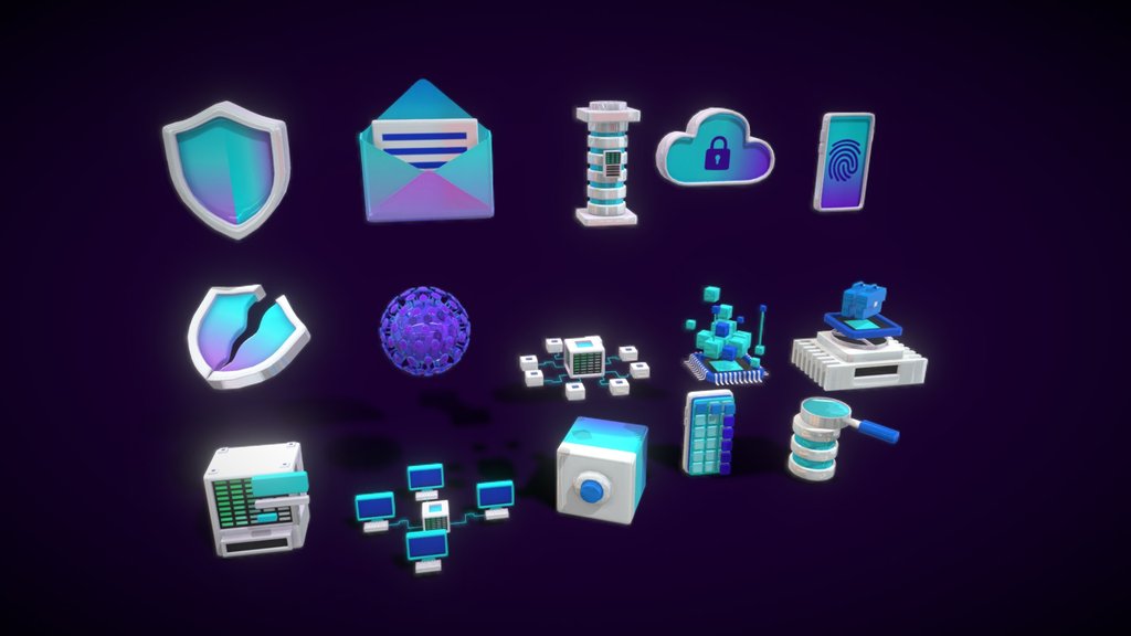 icons - A 3D model collection by hitrr - Sketchfab