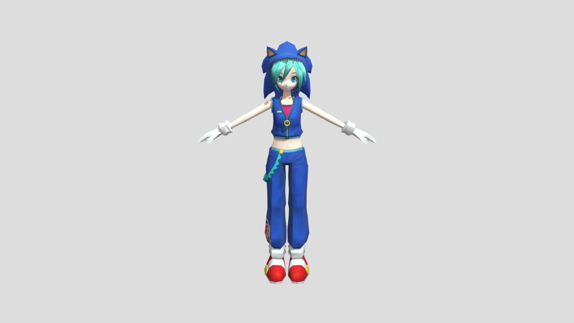 Hatsune Miku Project DIVA Extend - Hatsune sonic - 3D model by Cheese ...